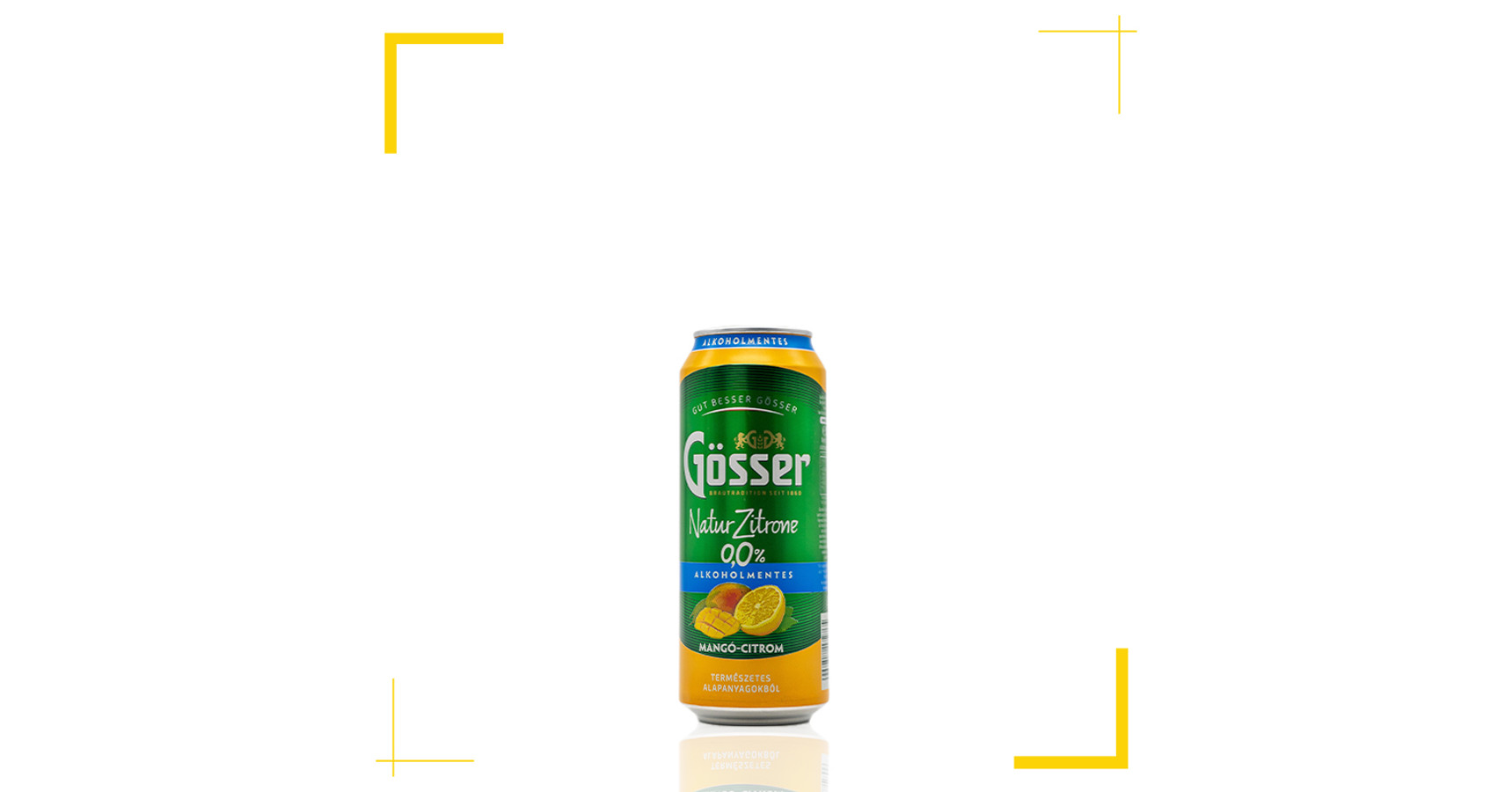 Gösser Natur Zitrone mangó alkoholmentes sör (0.0% - 0,5L)