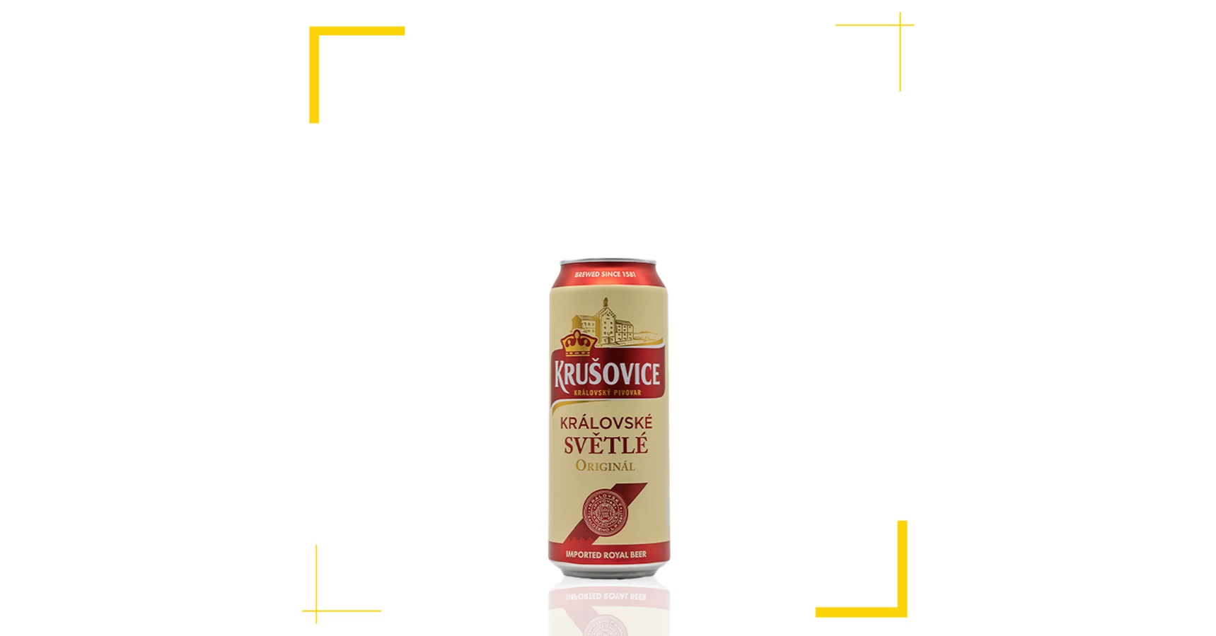 Krušovice Světlé eredeti cseh világos sör (4,2% - 0,5L)